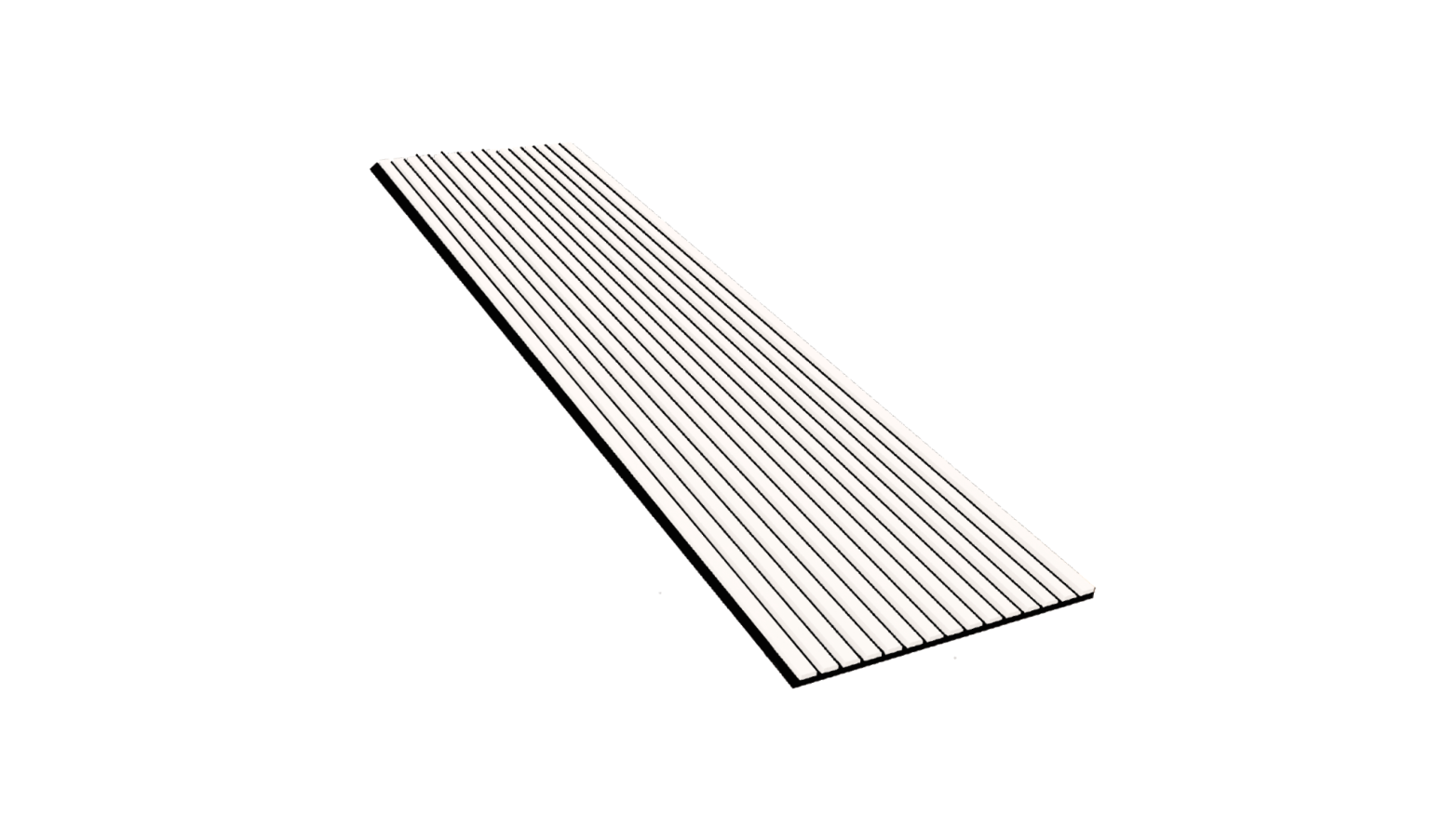White - Acoustic Wall Panels (600 x 21 x 2900)